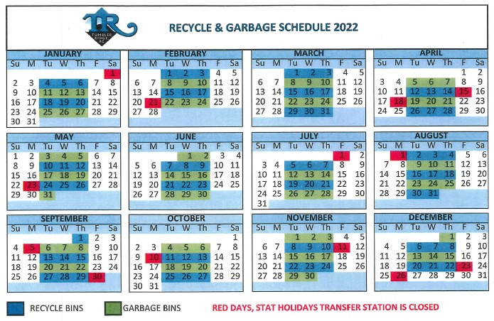 Tumbler Ridge - Garbage Pick Up & Recycling